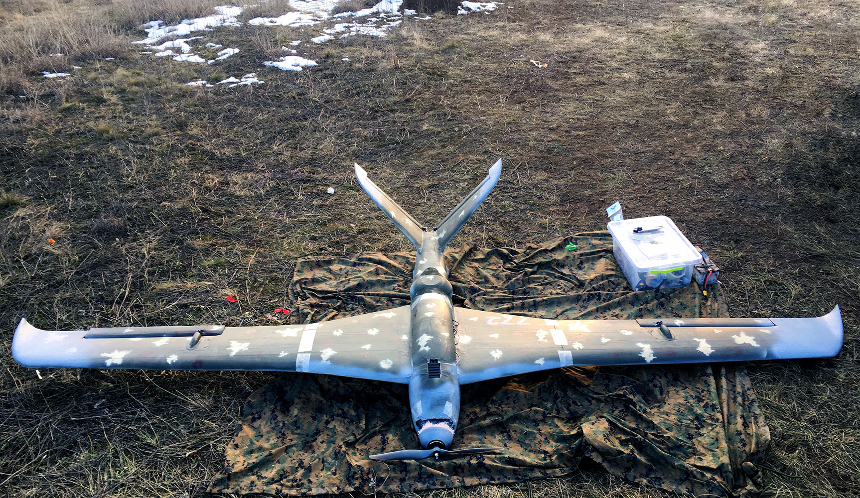 Backfire - plane-type bomber UAV